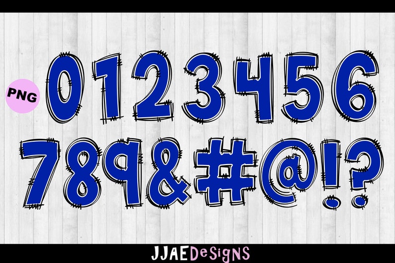 Blue PNG Letters, Doodle Blue Alphabet, PNG Doodle Letters Set PNG ...