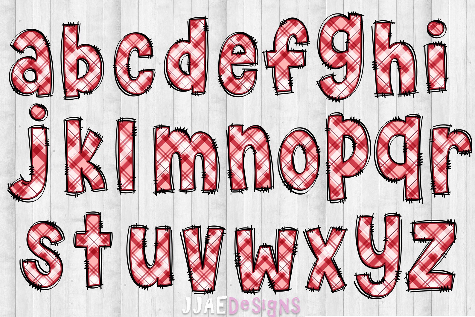 Christmas Alphabet PNG Letters Doodle Letters PNG Letters - Etsy