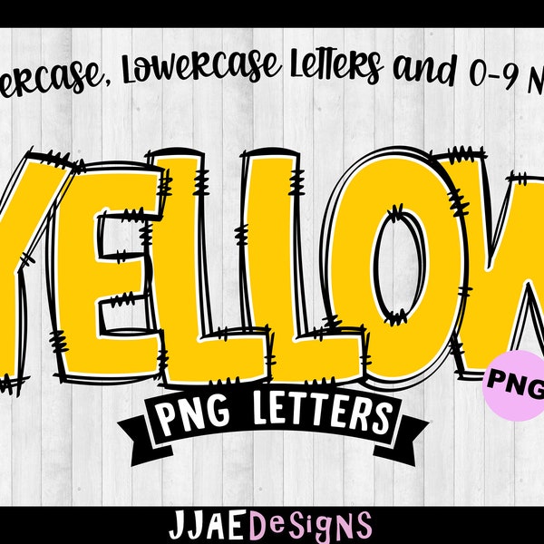 Doodle Letters - Etsy