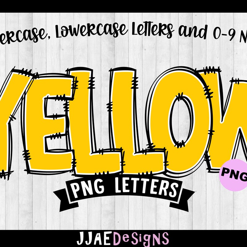 Yellow Letters - Etsy