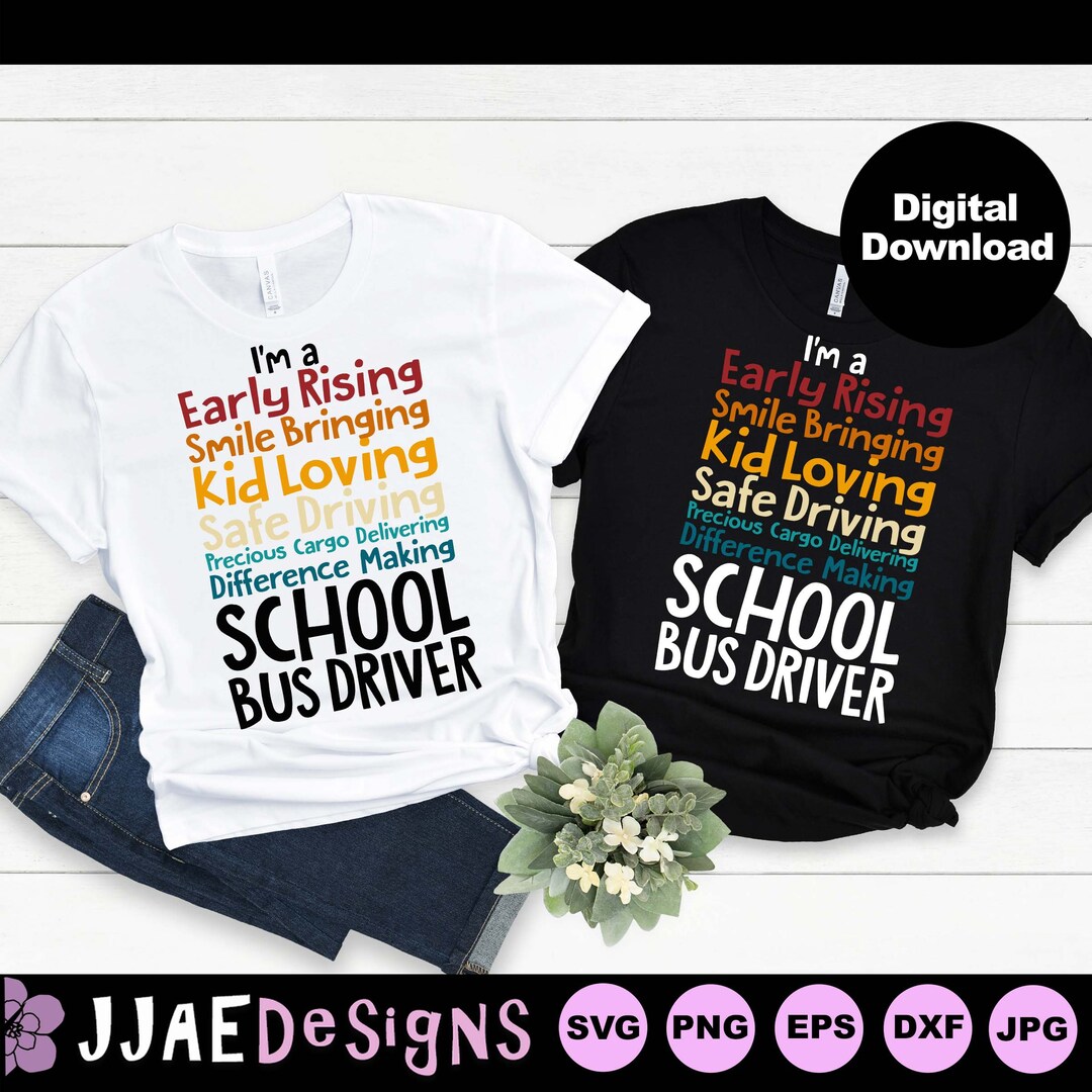 Bus Driver SVG, Funny Bus Driver Shirt Svg, Back to School Shirt Svg ...