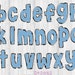 Light Blue & Navy Blue Alphabet PNG Letters, Light Blue and Navy Blue ...