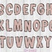 Christmas Alphabet PNG Letters Doodle Letters PNG Letters - Etsy