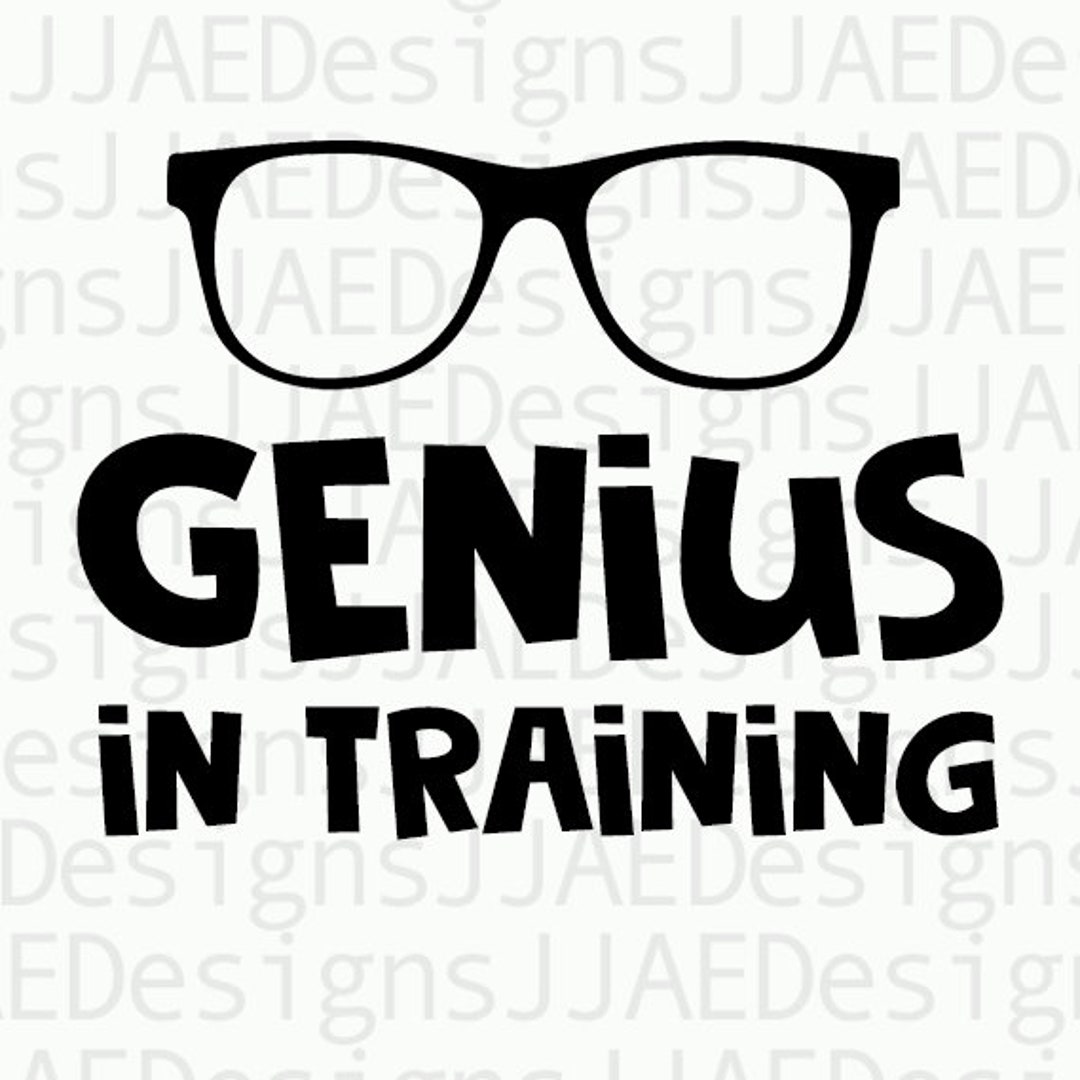 Genius in Training SVG Baby Shirt SVG Toddler Child Shirt SVG Onesie ...