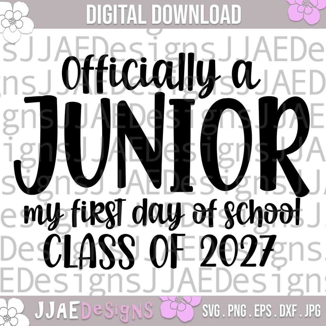 2027 SVG, Class of 2027 SVG, First Day of School Sign, First Day of ...