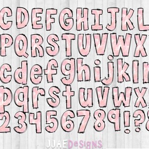 Spring PNG Letters, Doodle Spring Alphabet, PNG Doodle Letters Set PNG ...