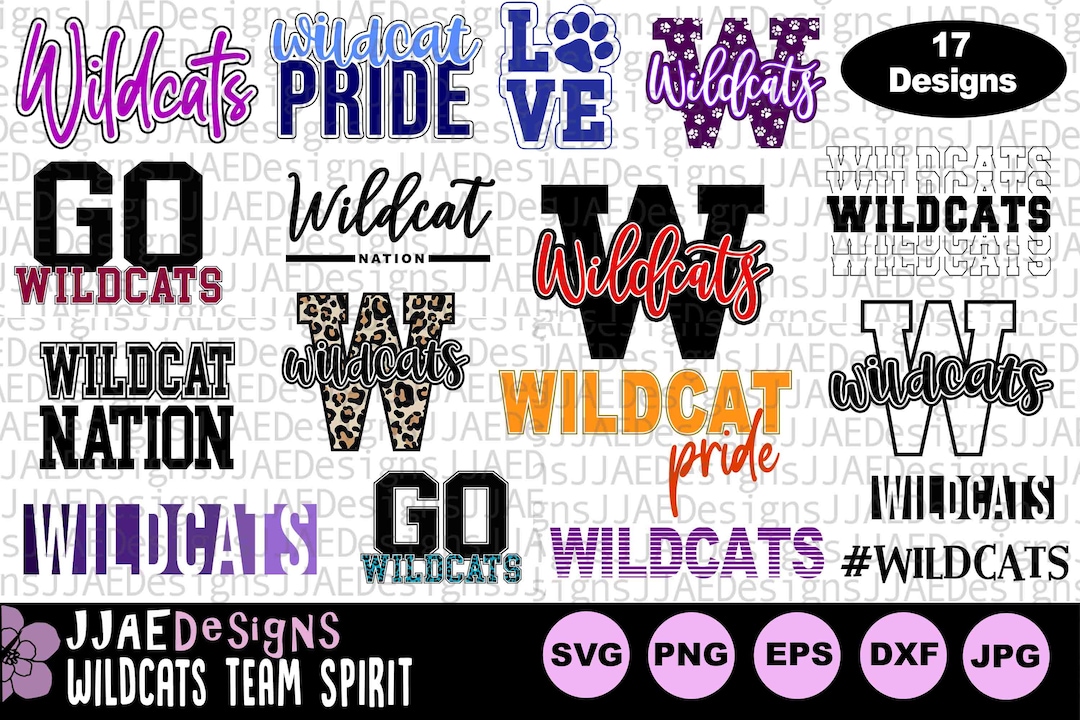 Wildcats SVG Bundle, School Sports Team Shirt Svg, School Mascot Svg ...