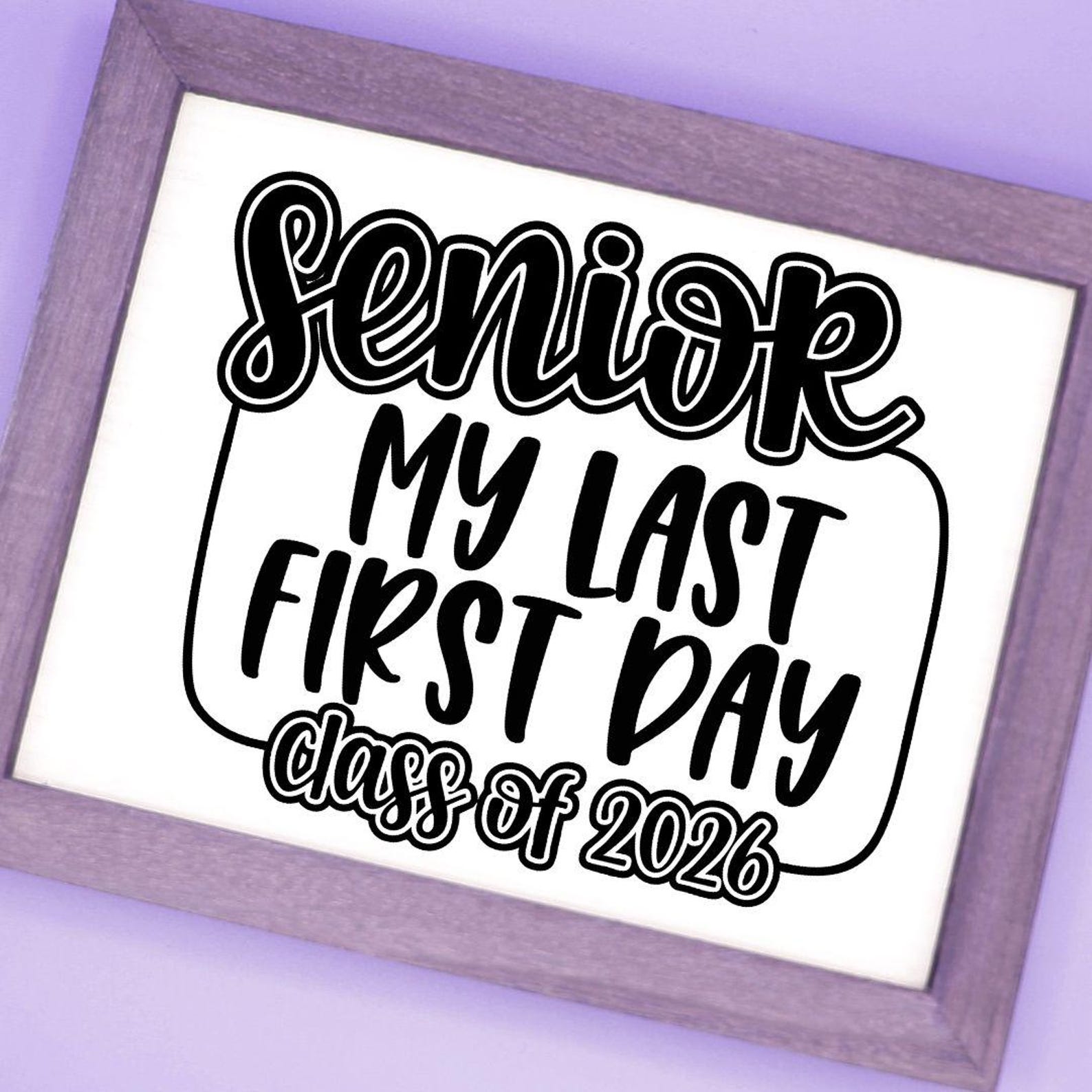 Last First Day Senior 2026 SVG, Class of 2026 Svg, Officially a Senior ...