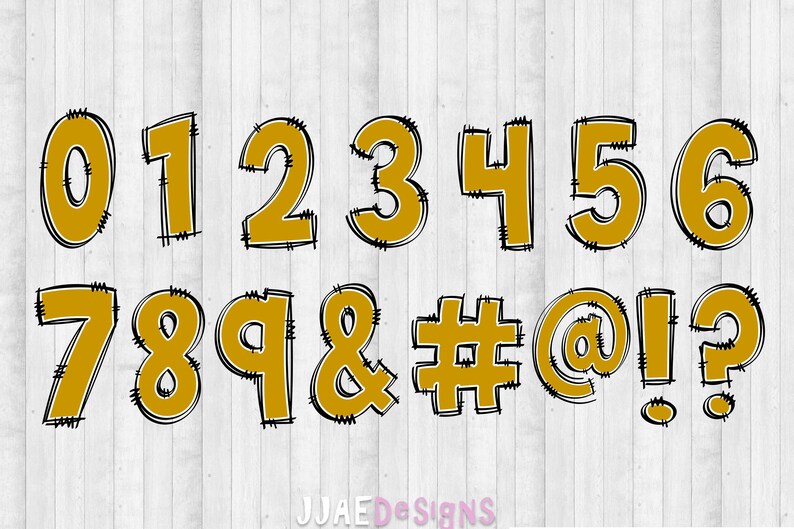 Navy Blue & Gold Alphabet PNG Letters Doodle Letters PNG - Etsy