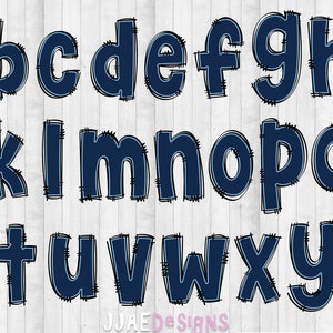 Light Blue & Navy Blue Alphabet PNG Letters, Light Blue and Navy Blue ...