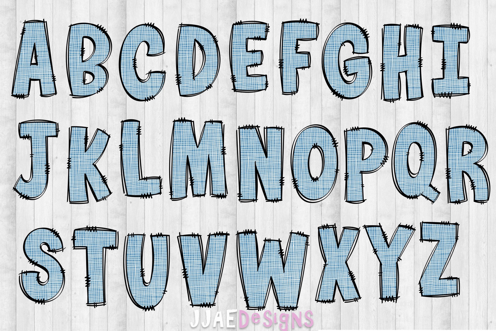 Christmas Alphabet PNG Letters Doodle Letters PNG Letters - Etsy