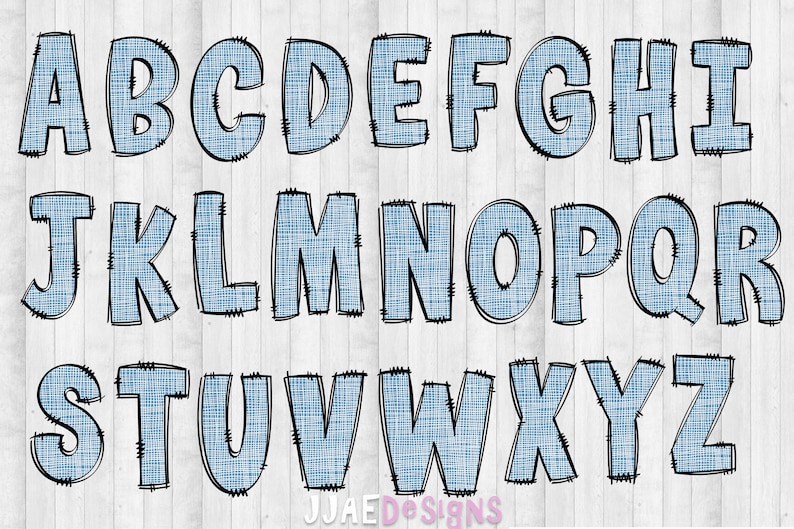Christmas Alphabet PNG Letters Doodle Letters PNG Letters - Etsy