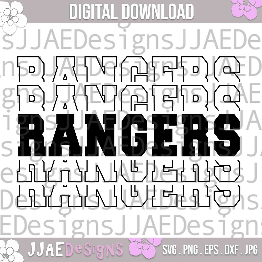 Rangers Svg, School Sports Team Shirt Svg, School Mascot Svg, Rangers ...