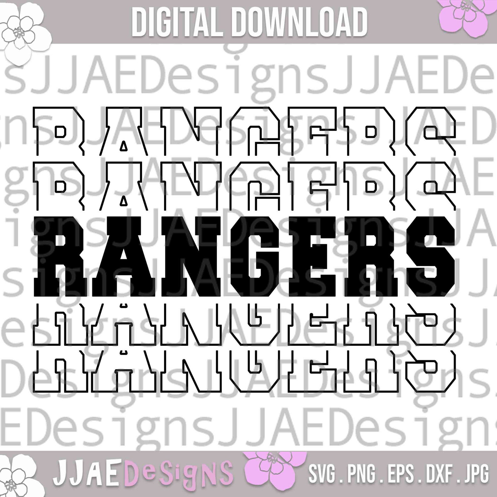 Rangers Svg, School Sports Team Shirt Svg, School Mascot Svg, Rangers ...