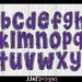 Purple PNG Letters, Doodle Purple Alphabet, PNG Doodle Letters Set PNG ...