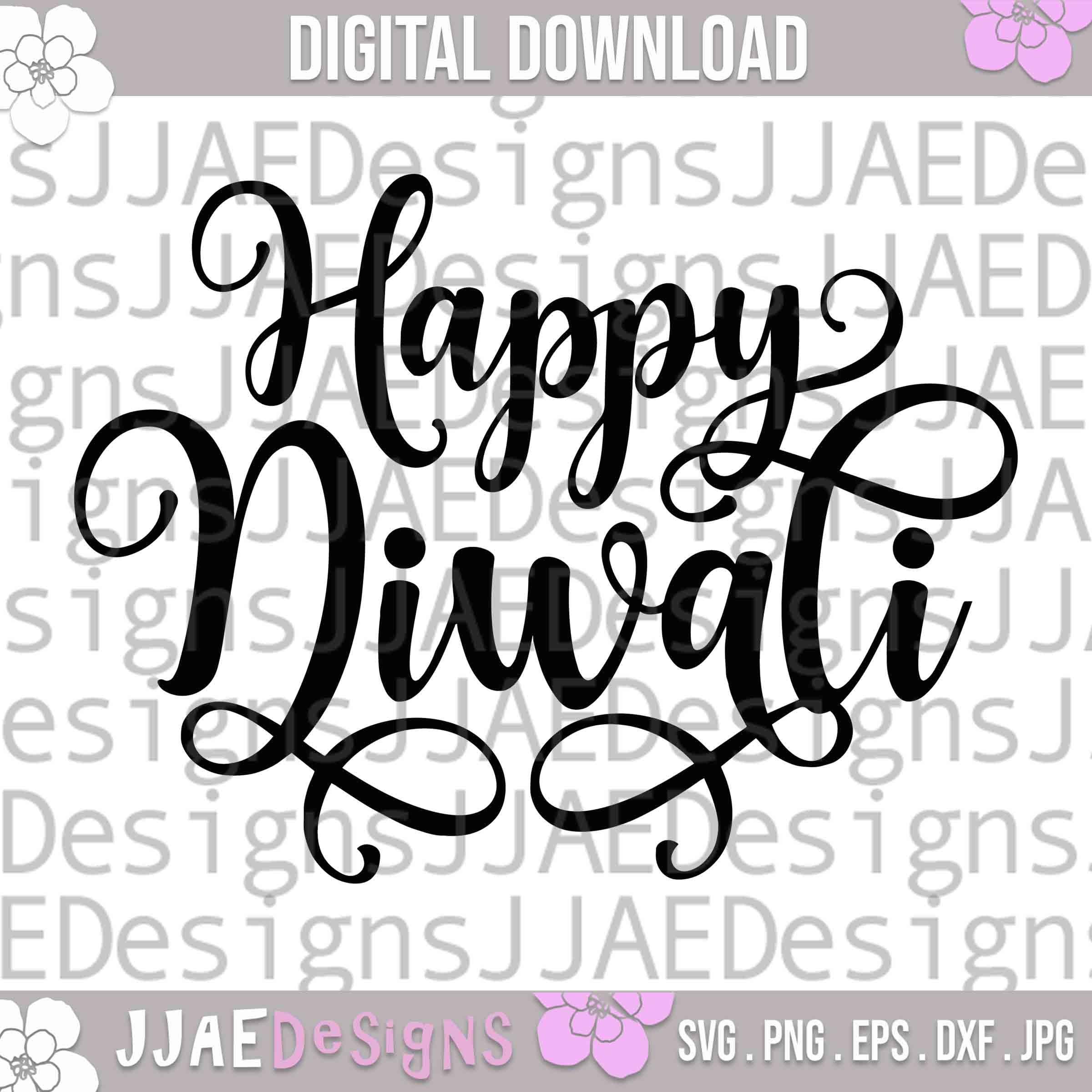 Happy Diwali SVG Cut File Diwali Svg Happy Diwali Png Cut - Etsy
