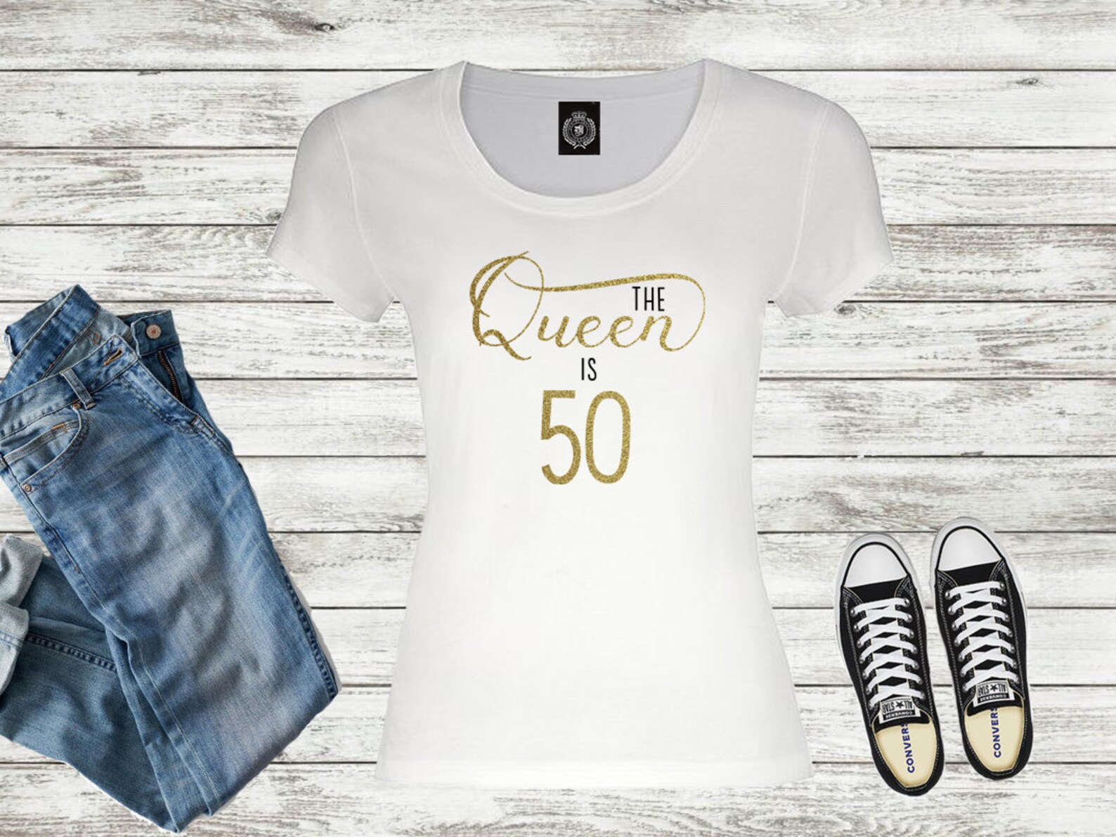 The Queen is 50 SVG 50th Birthday SVG 50th Birthday Cut - Etsy