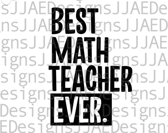 Math Teacher SVG, Math SVG, Teacher SVG Cricut Cutting File Silhouette ...