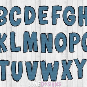 Christmas Alphabet PNG Letters, Doodle Letters PNG Letters, Christmas ...