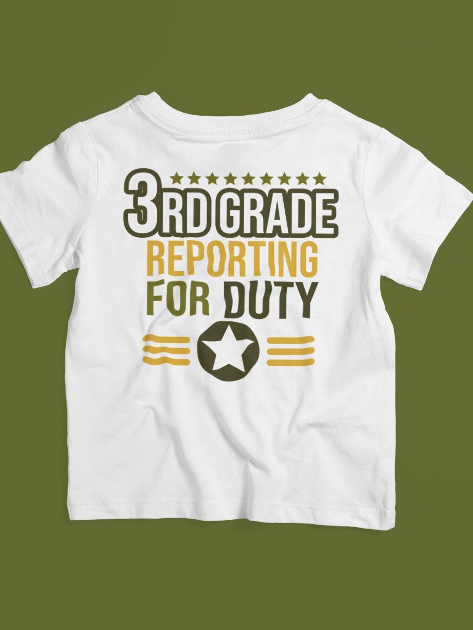 3rd Grade Reporting for Duty Svg Back to School Svg 3rd - Etsy