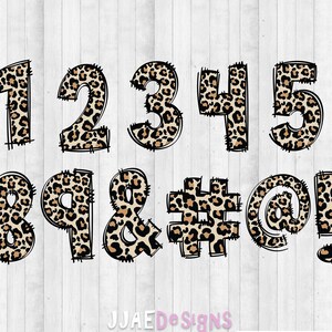 Leopard PNG Letters, Sublimation Alphabet Bundle, Bulletin Board ...