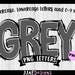 Grey PNG Letters, Doodle Grey Alphabet, PNG Doodle Letters Set PNG ...