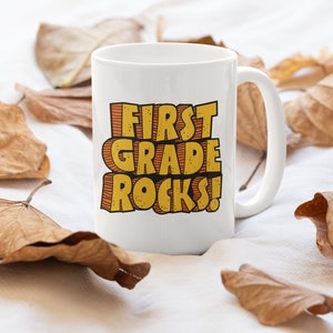 1st Grade Rocks Svg | Back to School Svg | 1st Grade Svg | First Grade ...