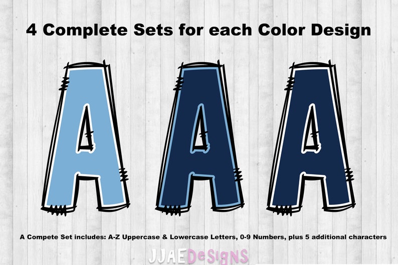 Light Blue & Navy Blue Alphabet PNG Letters, Light Blue and Navy Blue ...