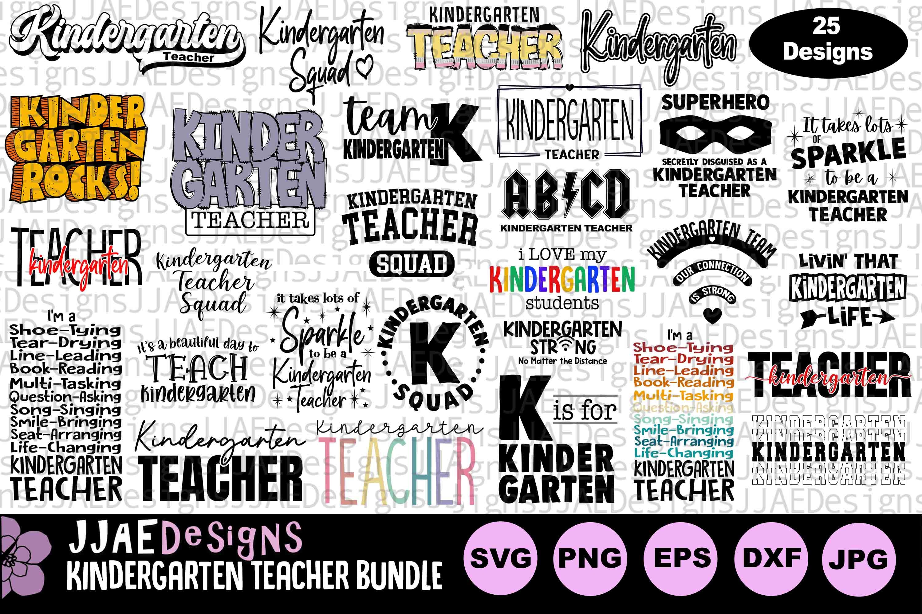 Kindergarten Teacher Svg Bundle Kindergarten Teacher Shirt - Etsy