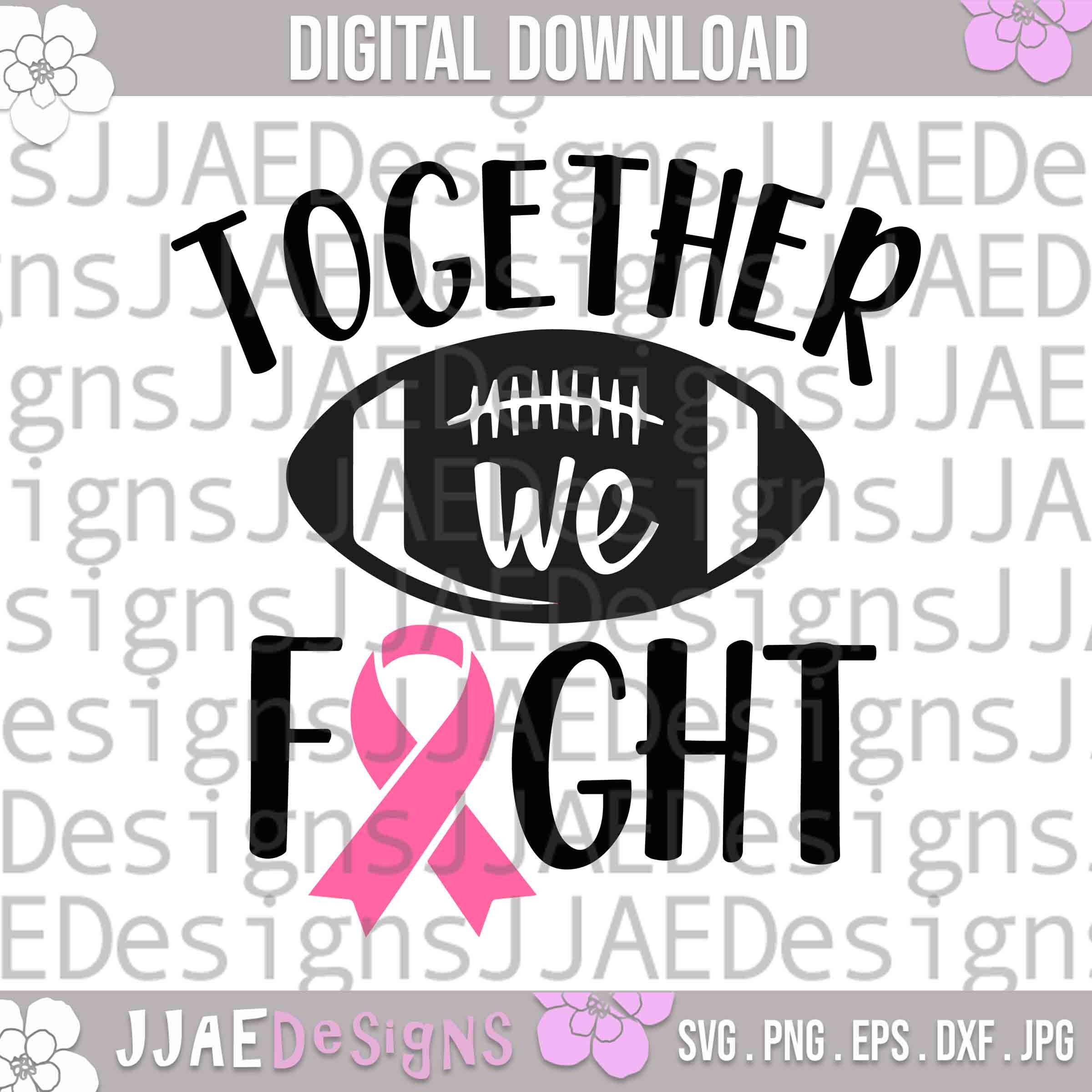 Breast Cancer Football Svg | Cancer Ribbon SVG | Breast Cancer ...