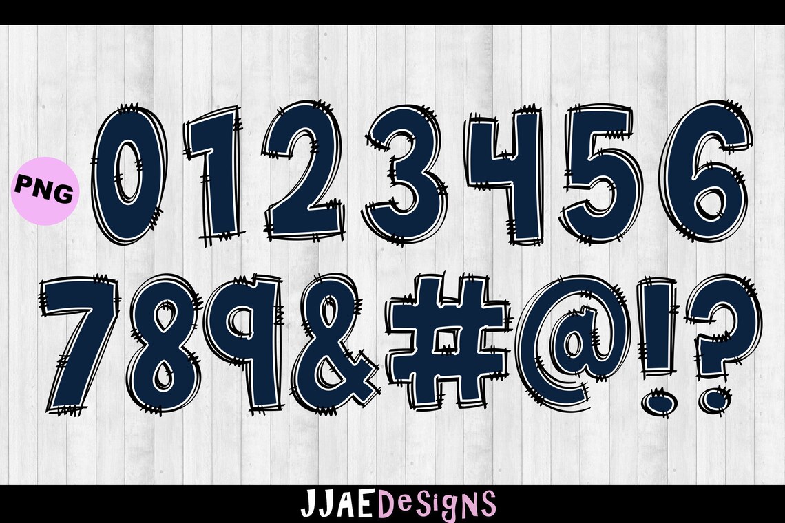 Navy Blue PNG Letters, Doodle Navy Blue Alphabet, PNG Doodle Letters ...