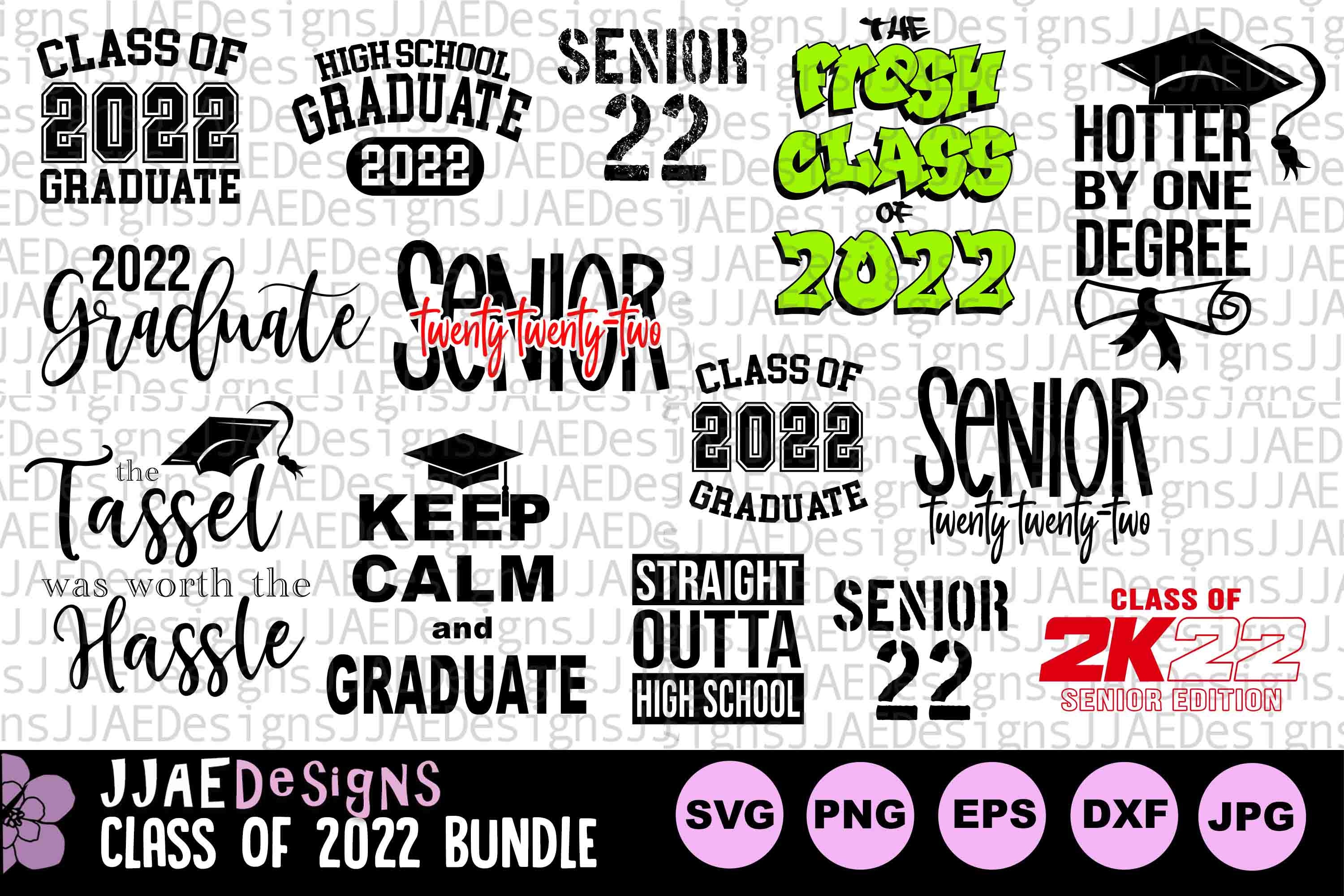 Class of 2022 Svg Bundle Senior 2022 Svg 2022 Graduation - Etsy Canada