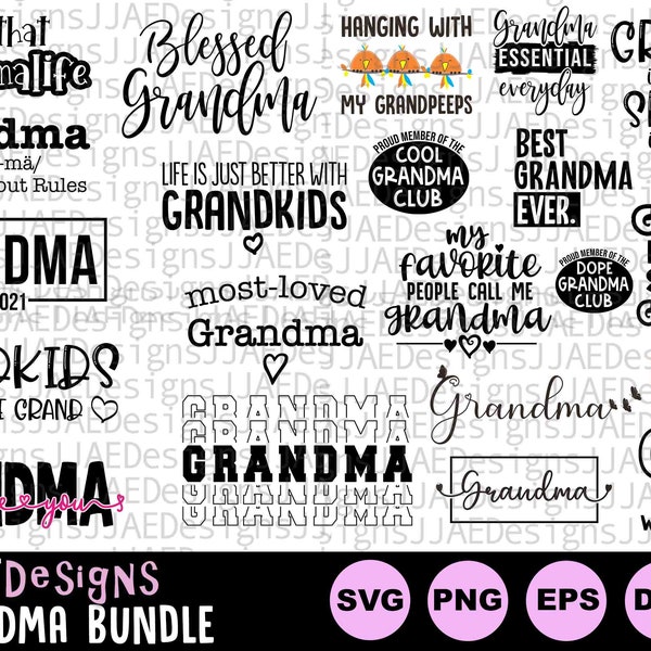 Grandma Svg - Etsy
