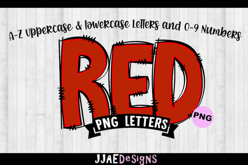 Red PNG Letters, Doodle Red Alphabet, PNG Doodle Letters Set PNG ...