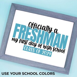 2029 Freshman Svg, First Day of School, Back to School Sign, Class of ...