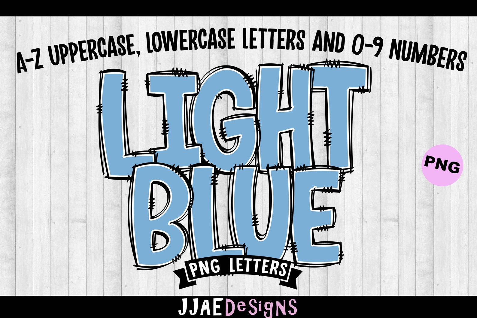 Light Blue PNG Letters, Doodle Blue Alphabet, PNG Doodle Letters Set ...