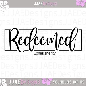 Redeemed SVG, Christian Svg, Motivational Svg, Inspirational SVG, Cut ...