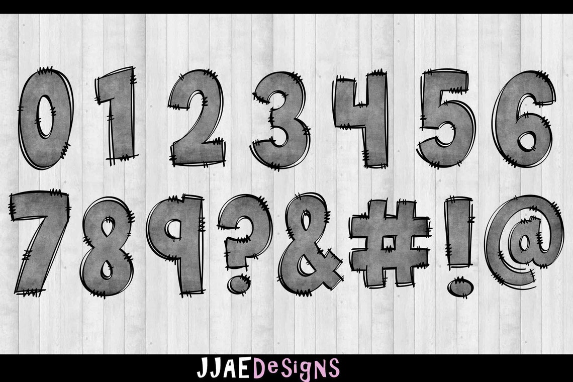 Dark Grey PNG Letters Halloween Sublimation Alphabet Bundle - Etsy