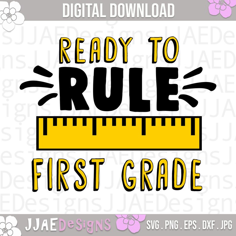 Ready to Rule 1st Grade Svg Back to School Svg 1st Grade - Etsy