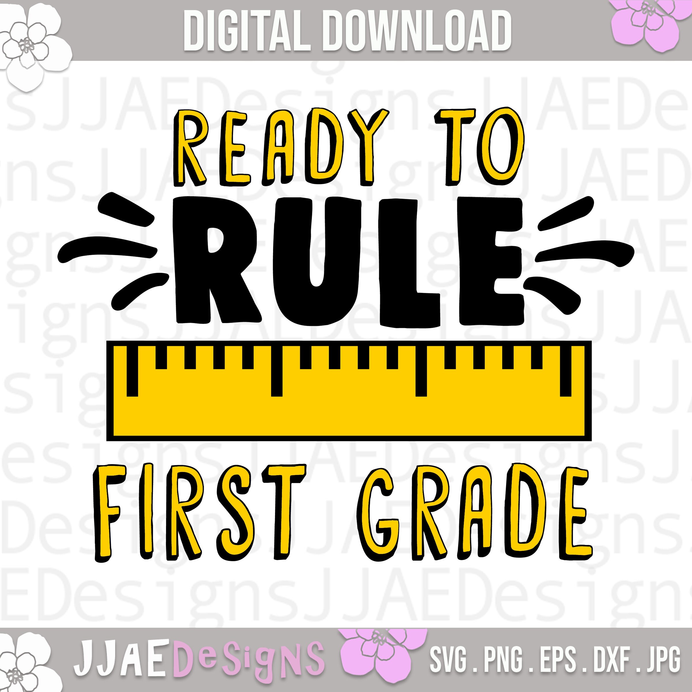 Ready to Rule 1st Grade Svg Back to School Svg 1st Grade - Etsy
