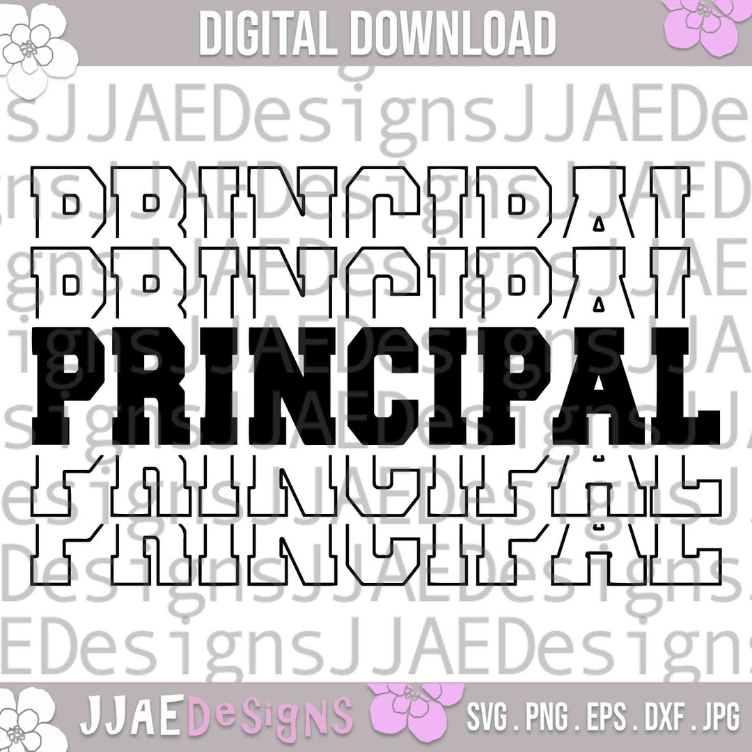 Principal Svg Principal Shirt Svg Back to School Svg School - Etsy