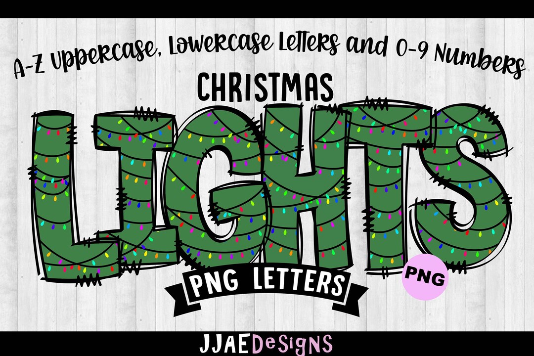 Christmas Alphabet PNG Letters, Doodle Letters PNG Letters, Christmas ...