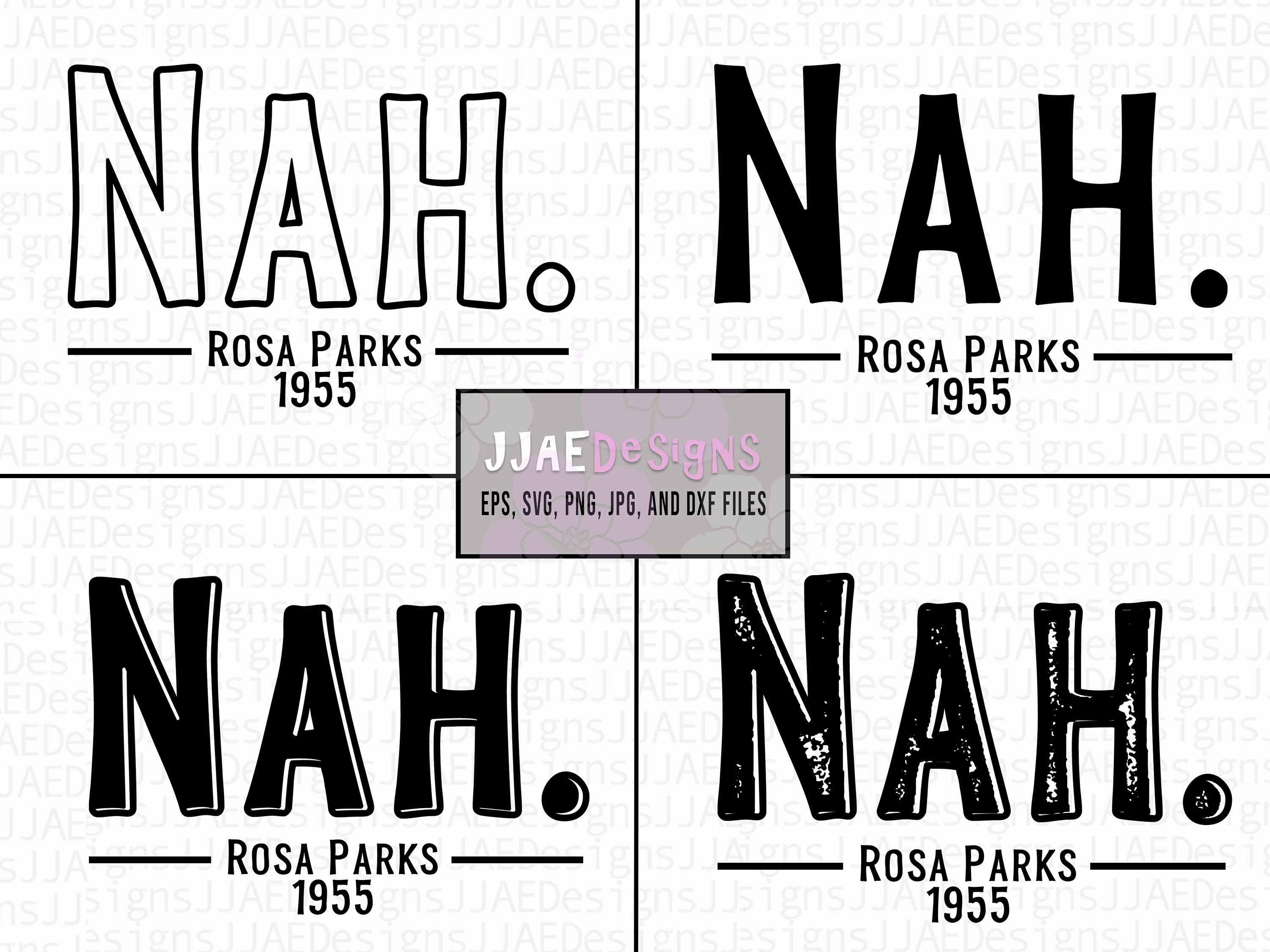 Nah. Rosa Parks, 1955 Svg Bundle | Black History Svg | African American ...