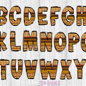 Africa Alphabet Bundle, Ethnic Alphabet Letters, Black History Month ...