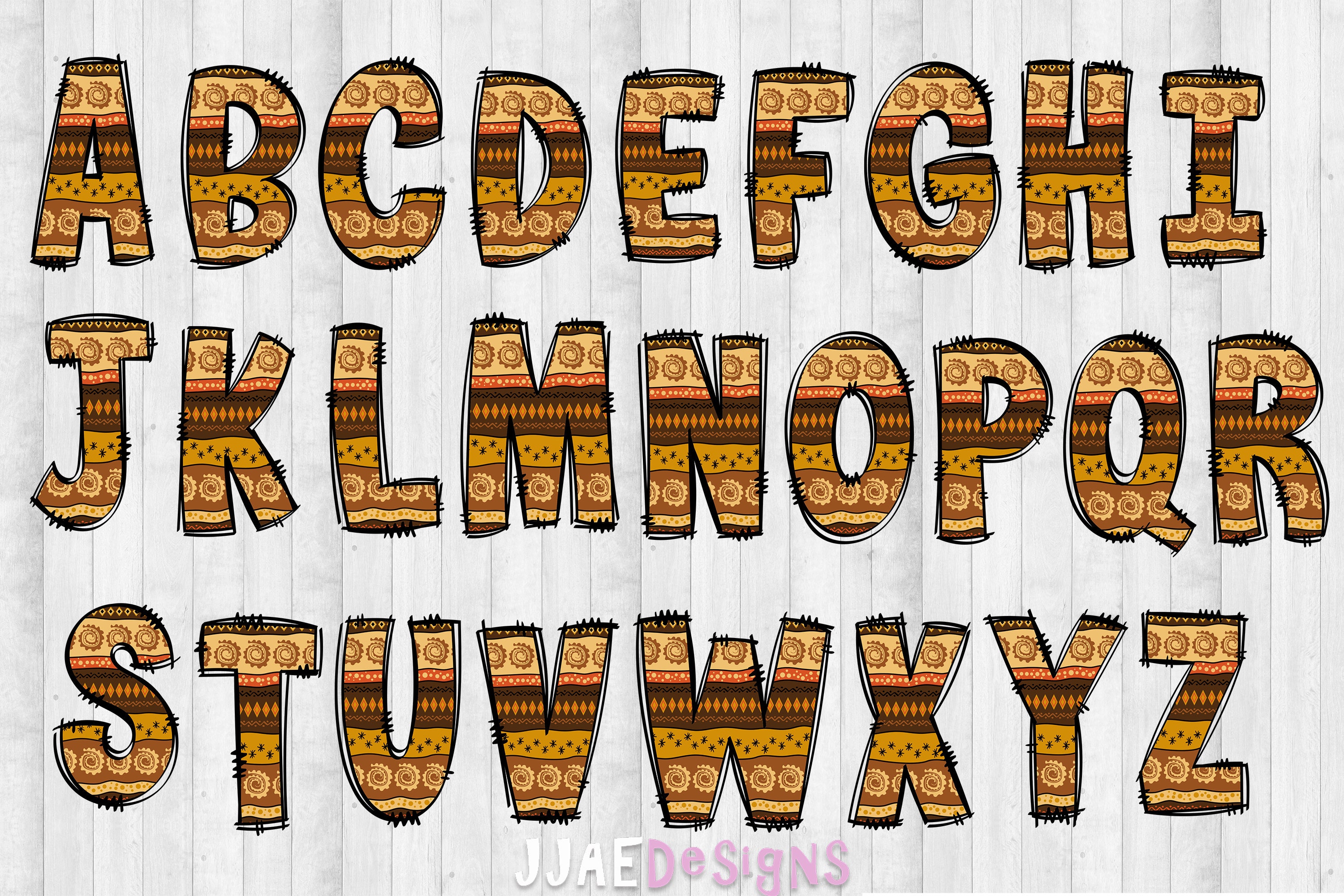 Africa Alphabet Bundle, Ethnic Alphabet Letters, Black History Month ...