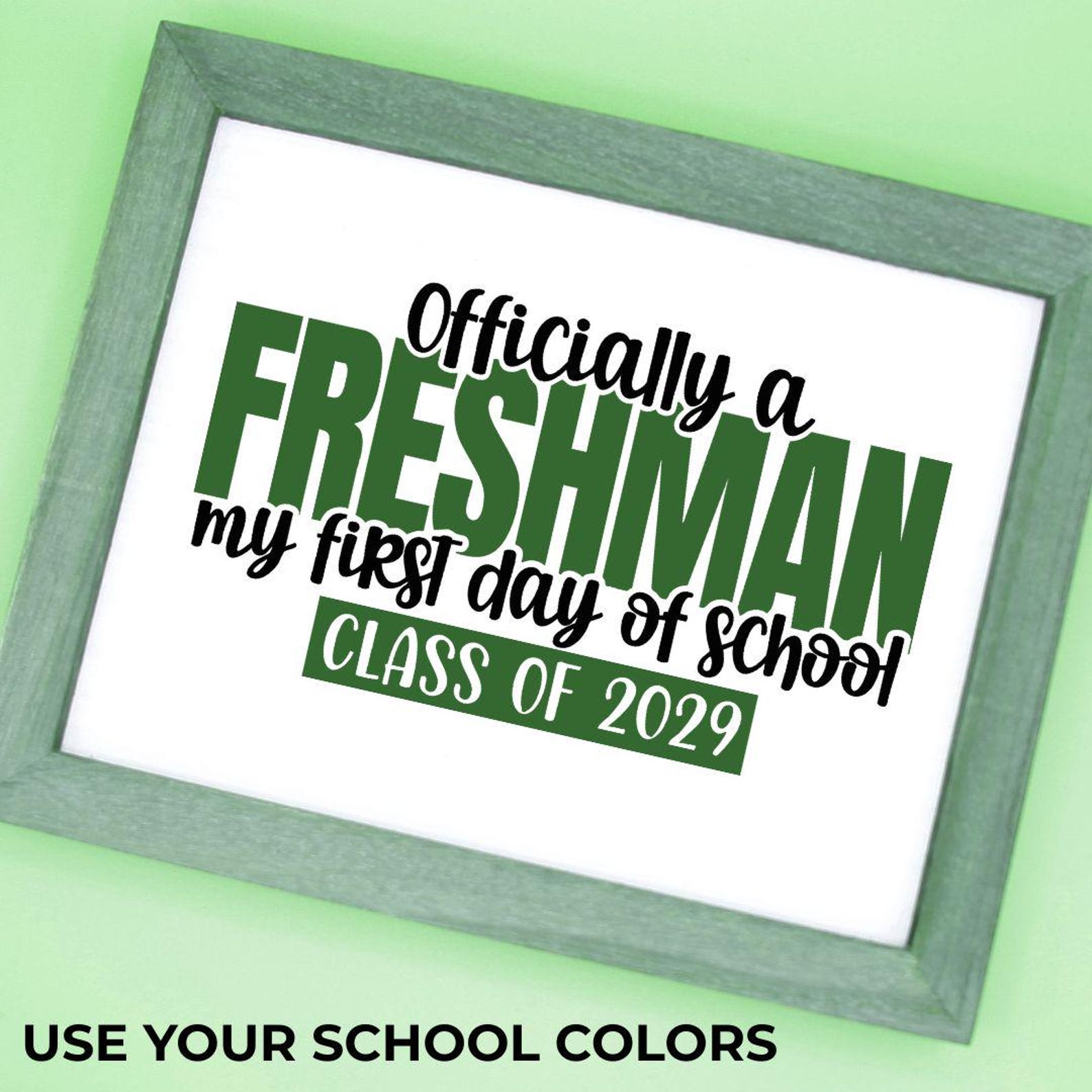 2029 Freshman Svg, First Day of School, Back to School Sign, Class of ...