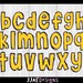 Purple & Gold Alphabet PNG Letters, Doodle Letters PNG Letters, Purple ...