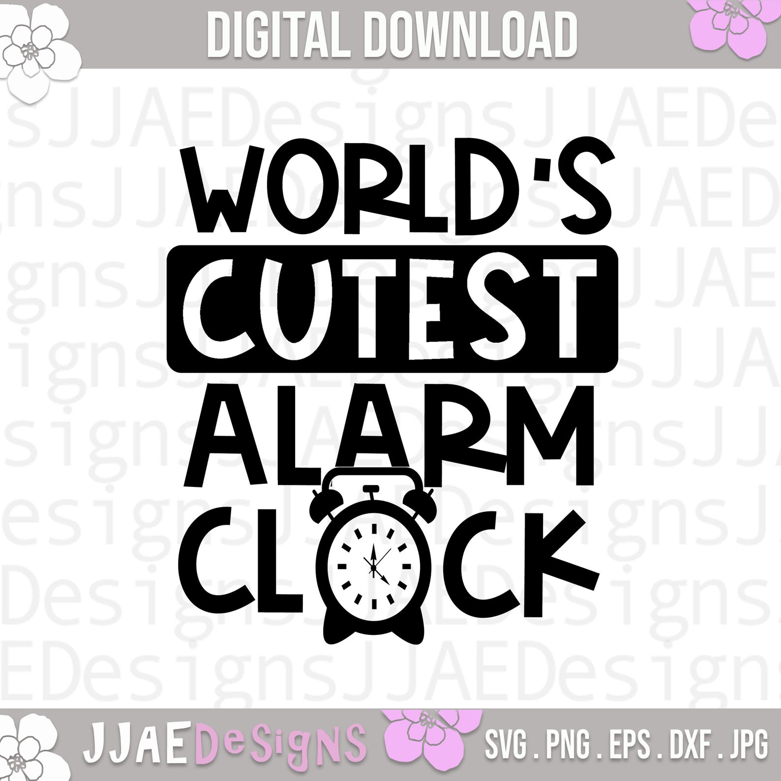 World's Cutest Alarm Clock SVG Funny Kids Shirts - Etsy
