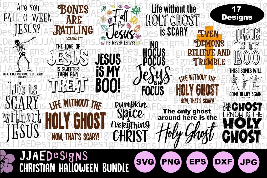 Christian Halloween Svg Bundle, Christian Fall Svg, Halloween ...