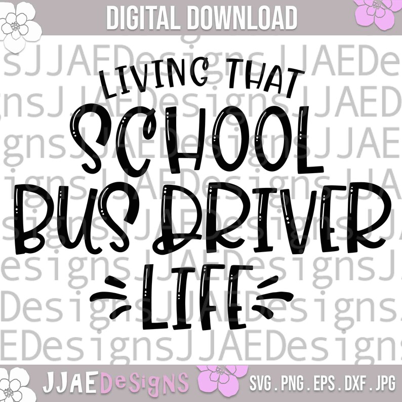 Bus Driver SVG Living That Bus Driver Life Svg Back to - Etsy